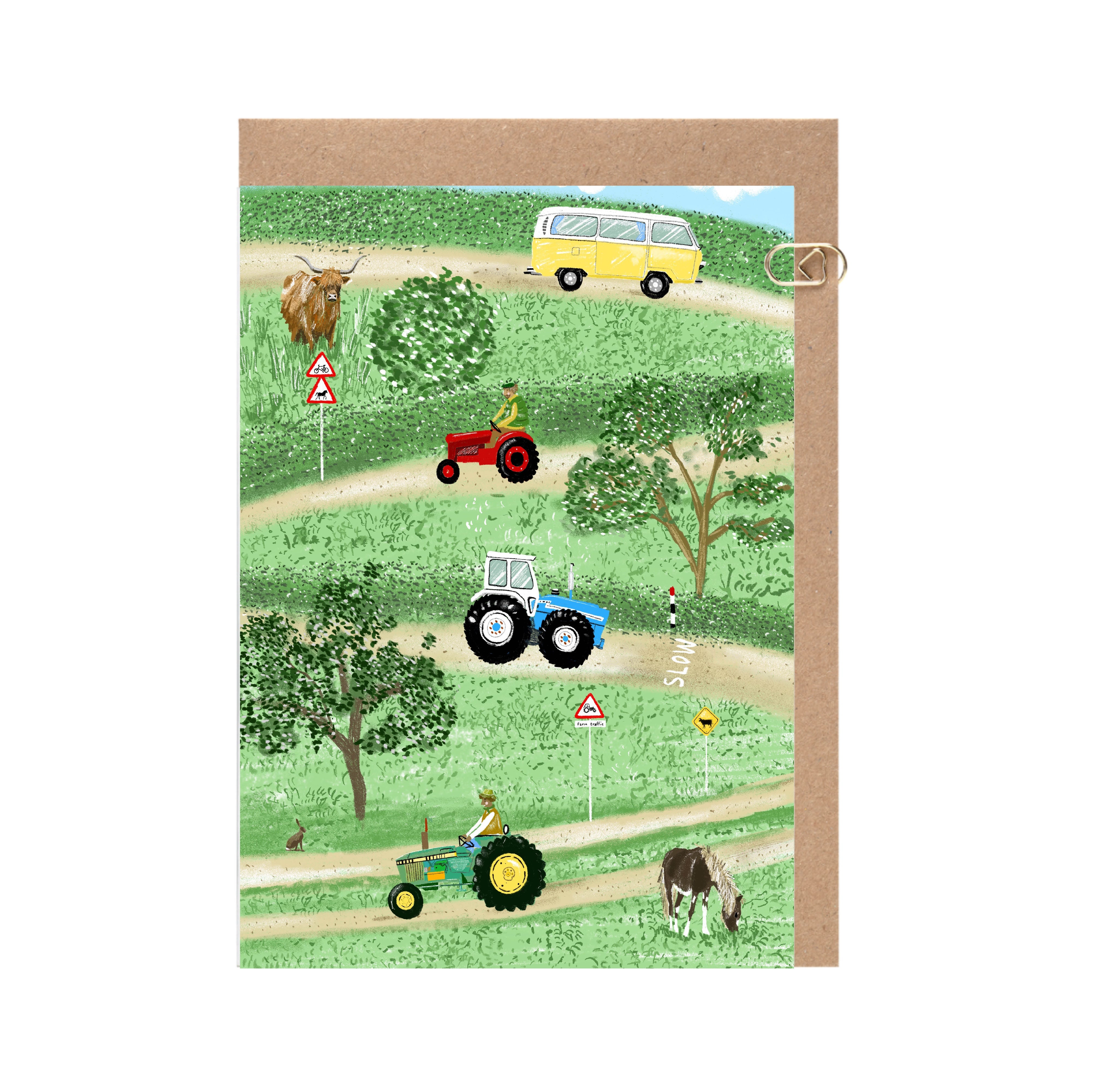 Tractors Card – By Meloo